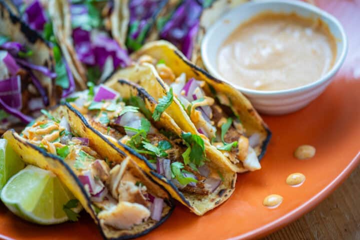 Air Fryer Fish Tacos - Next Level Baker