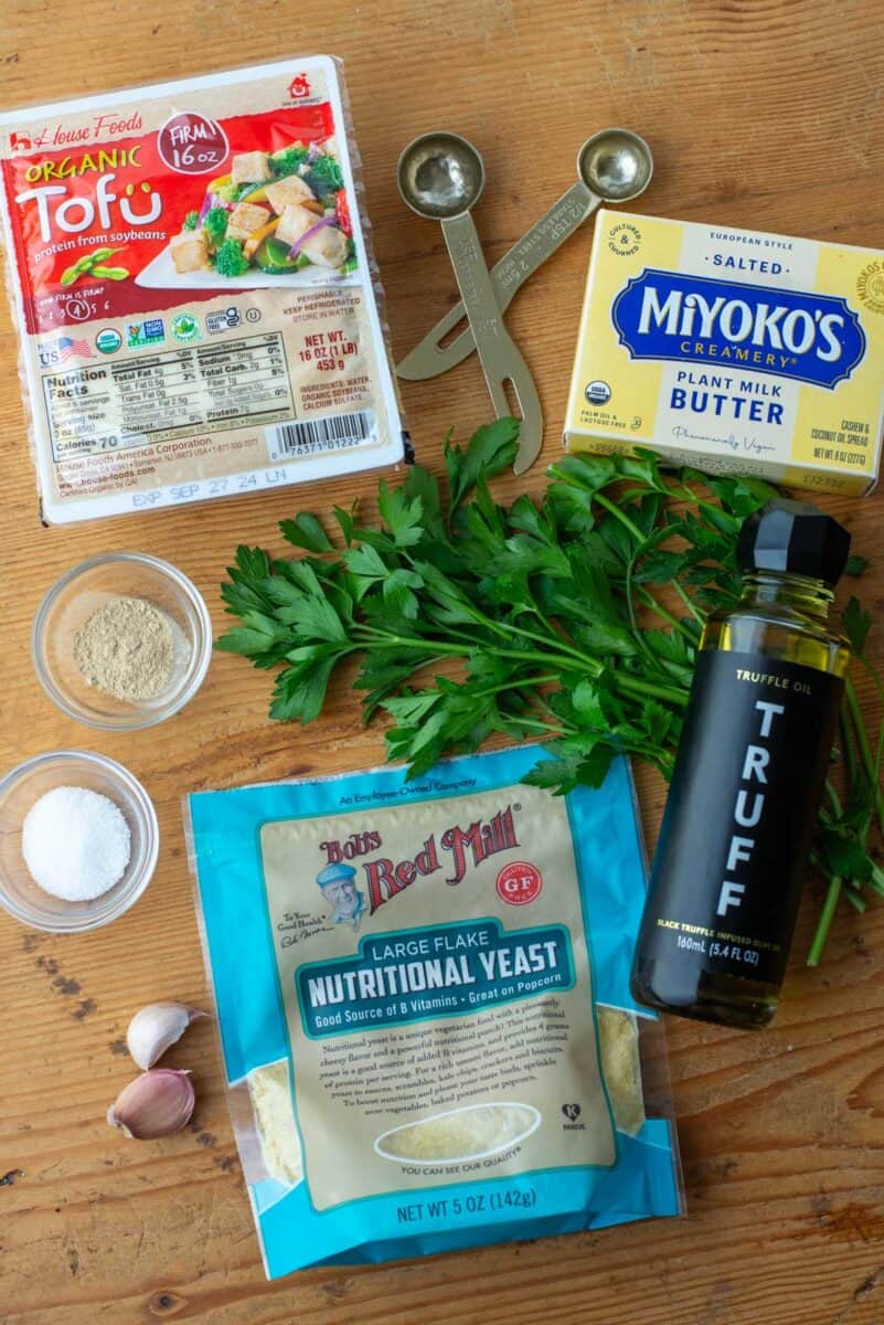 Whipped Tofu with Truffle Garlic Bread - Next Level Baker