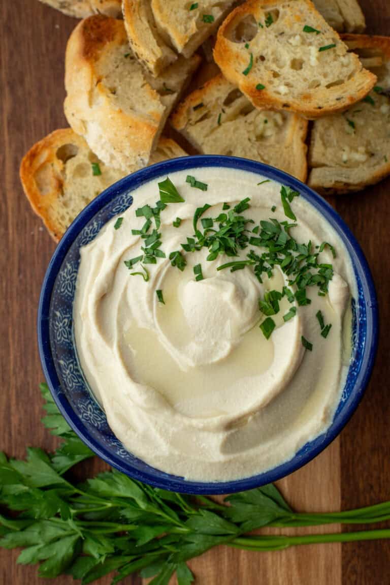 Whipped Tofu with Truffle Garlic Bread - Next Level Baker