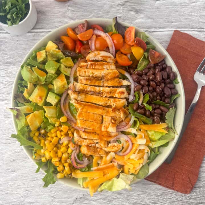 Spring Roll Salad with Shrimp and Chopped Veggies - Next Level Baker